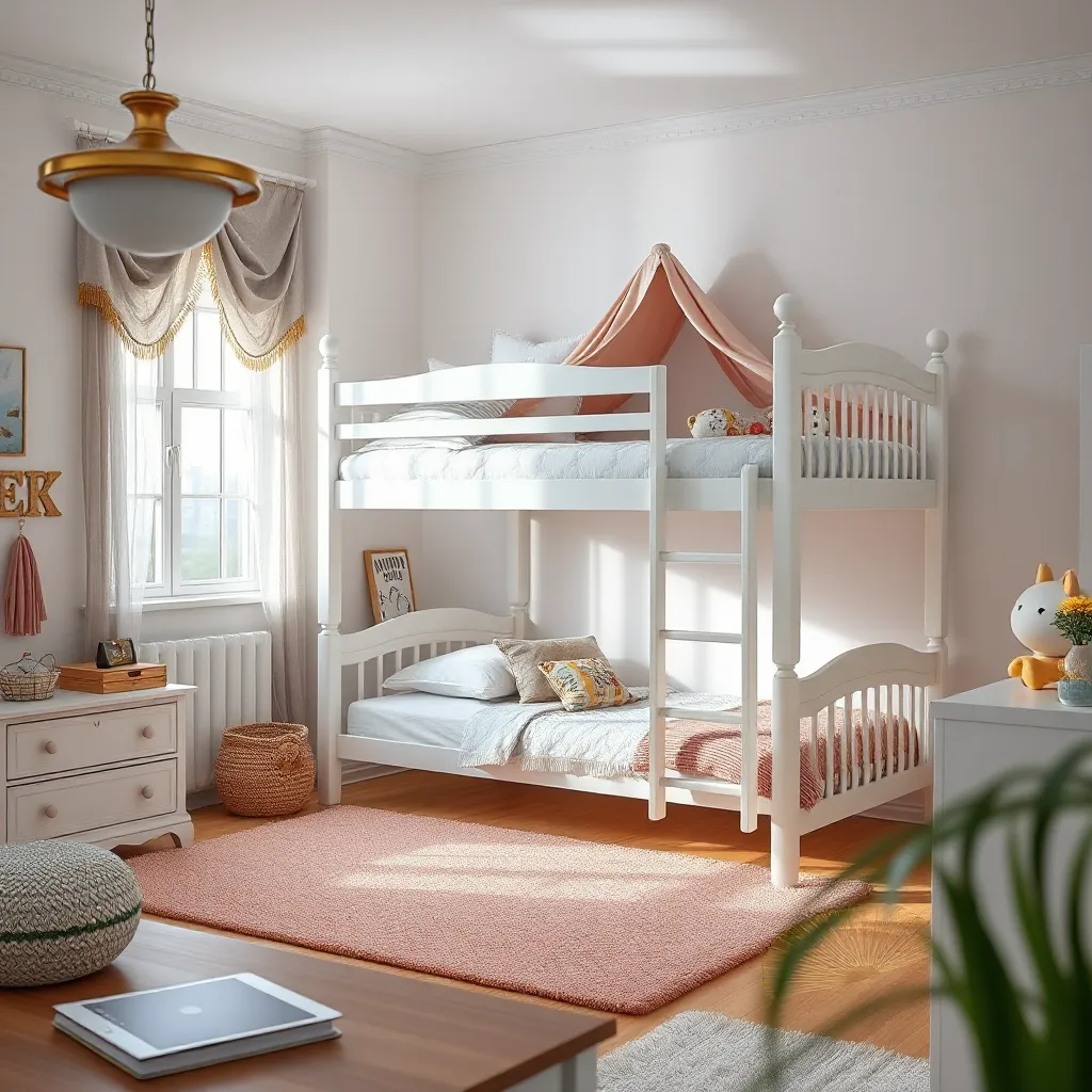 Design and Functionality of White Princess Bunk Beds