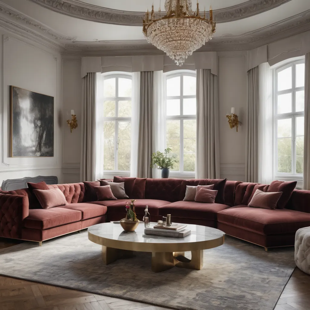 The L-Shaped Velvet Couch: Style and Functionality