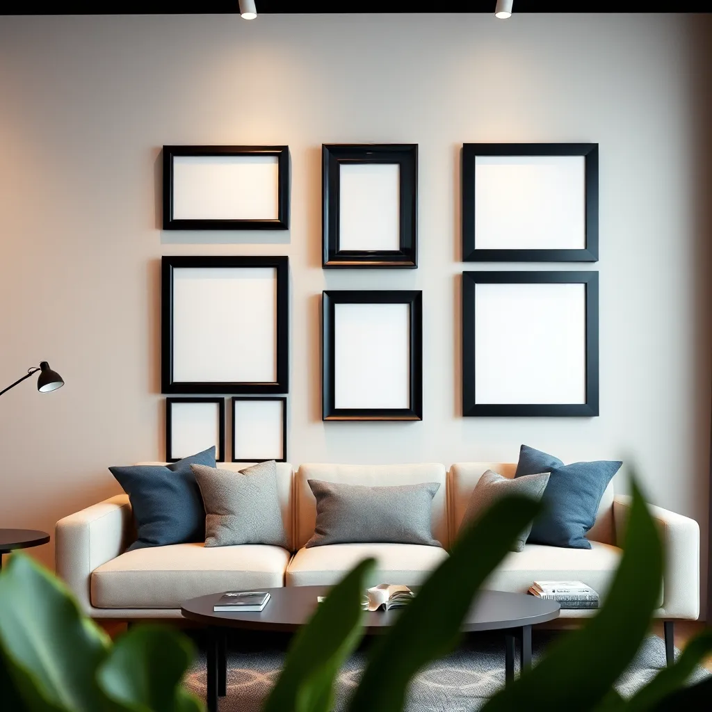 The Impact of Large Black Picture Frames on Wall Décor