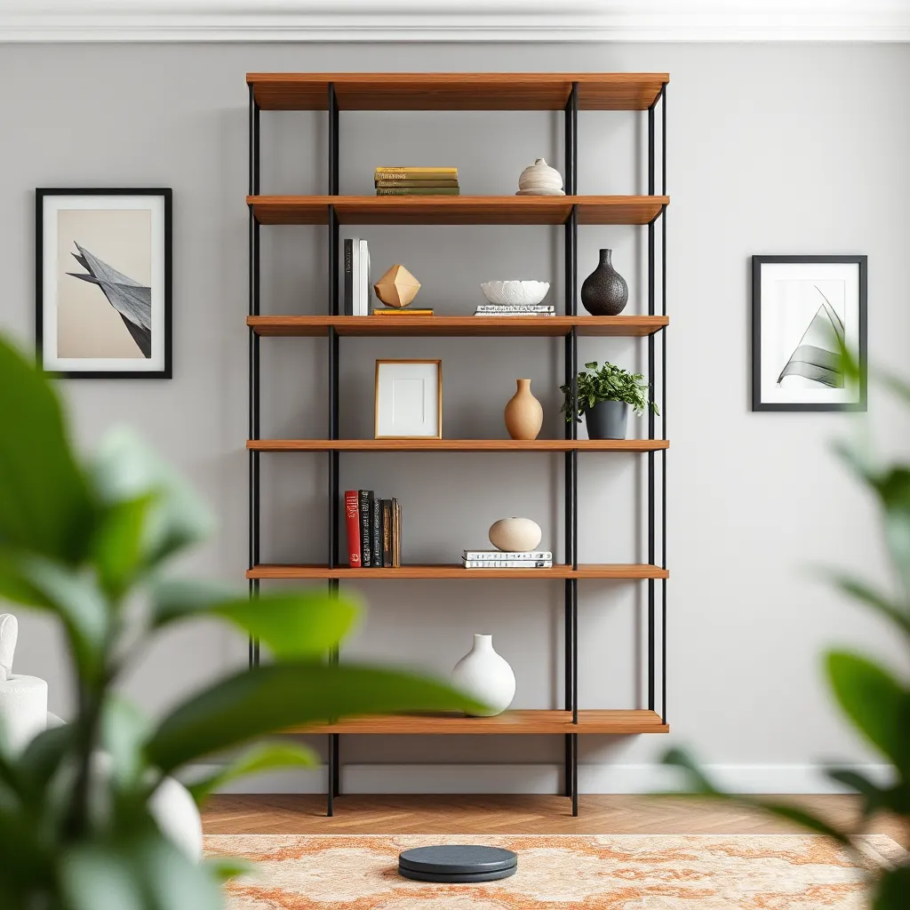 Narrow Freestanding Shelves: Design and Functionality